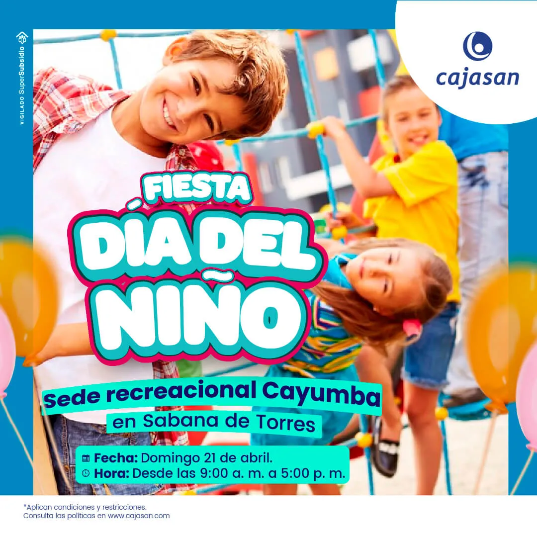 Fiesta día del niño - Cayumba-Eventos Recreativos - Cajasan Personas
